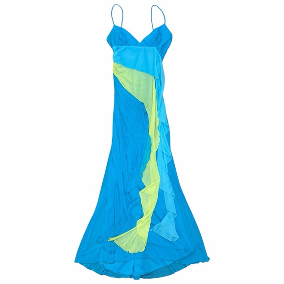 XOXO | Dresses | Y2k Vintage Xoxo Micro Mesh Fairy Mermaid Maxi Dress ...